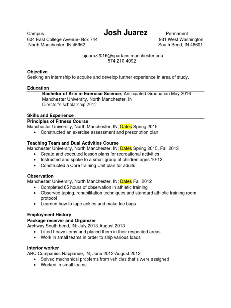 Josh Juarez - Resume | PDF | Career & Growth