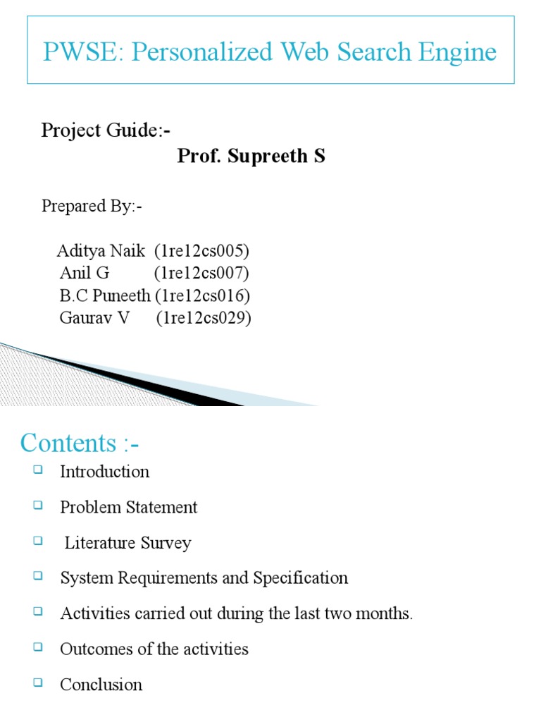 Pmse PPT Final Phase 1 | PDF | Information Retrieval | Web Search Engine