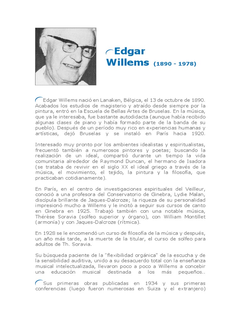 Edgar Willems | PDF | Ritmo | Lectura (proceso)