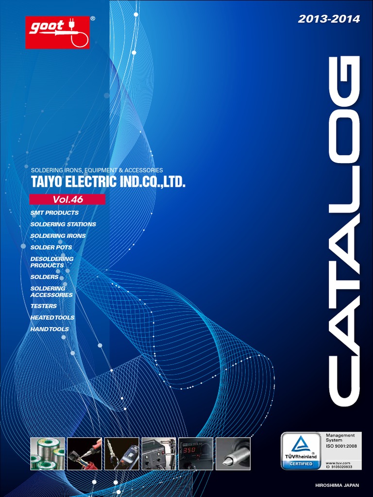 Catalogo General Goot 2013-2014 | PDF | Soldering | Electrical Resistance And Conductance