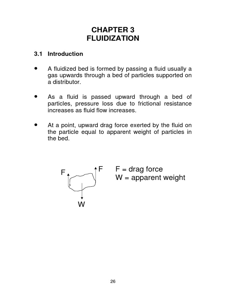 CHE572 Chapter 3 Fluidization PDF | PDF | Fluidization | Fluid Dynamics