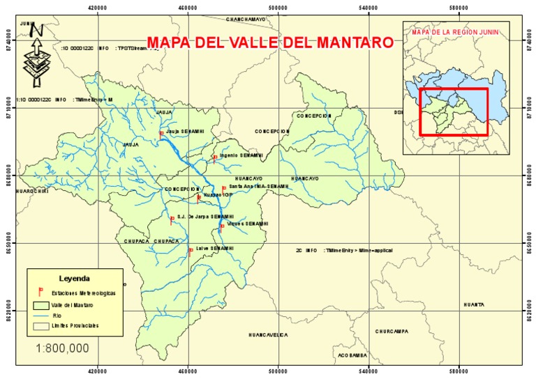 Mapa del Valle del Mantaro | PDF | Ciencia y matemáticas