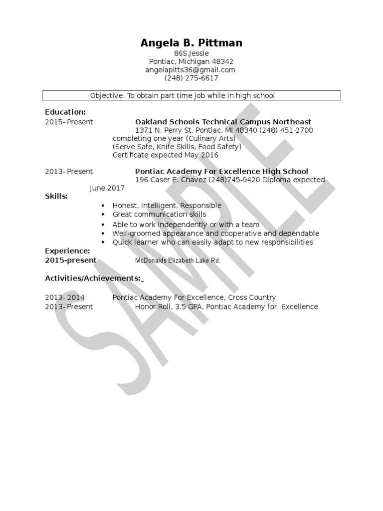 Sample Resume | PDF