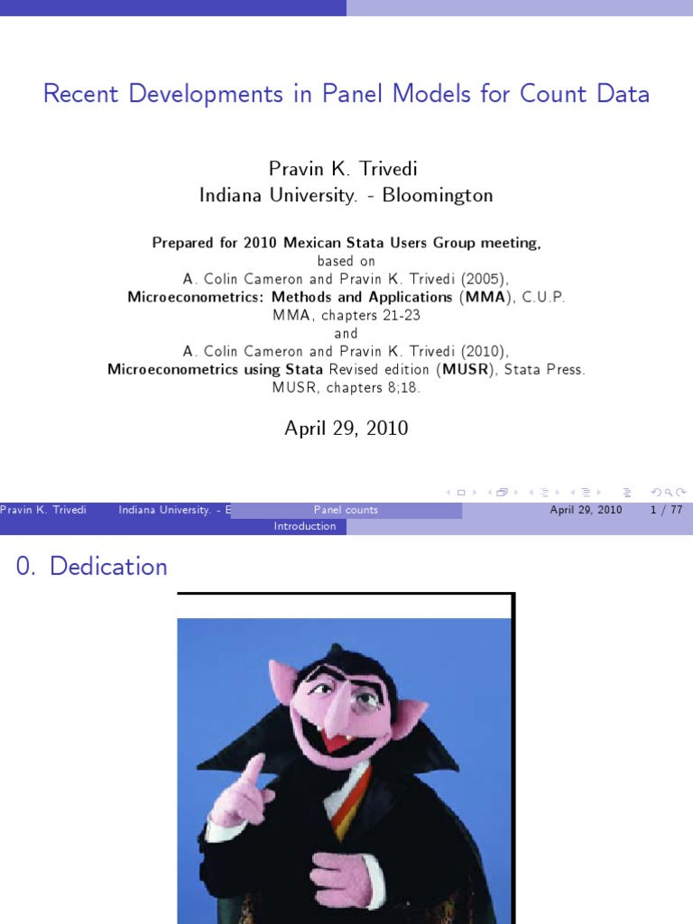 Panel Count Models in Stata | PDF | Poisson Distribution | Teaching ...