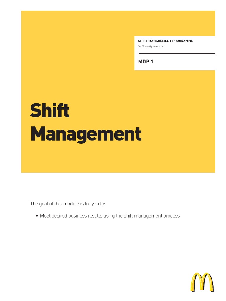 McDonalds Shift Management | PDF