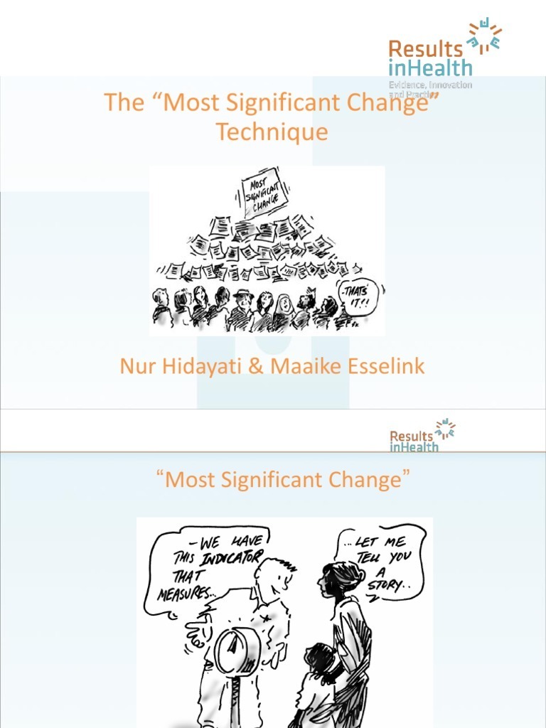 Most Significant Change (MSC) Handouts | Qualitative Research ...