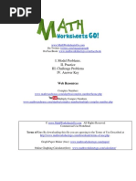 Imaginary Numbers Worksheet | PDF | Complex Number | Numbers