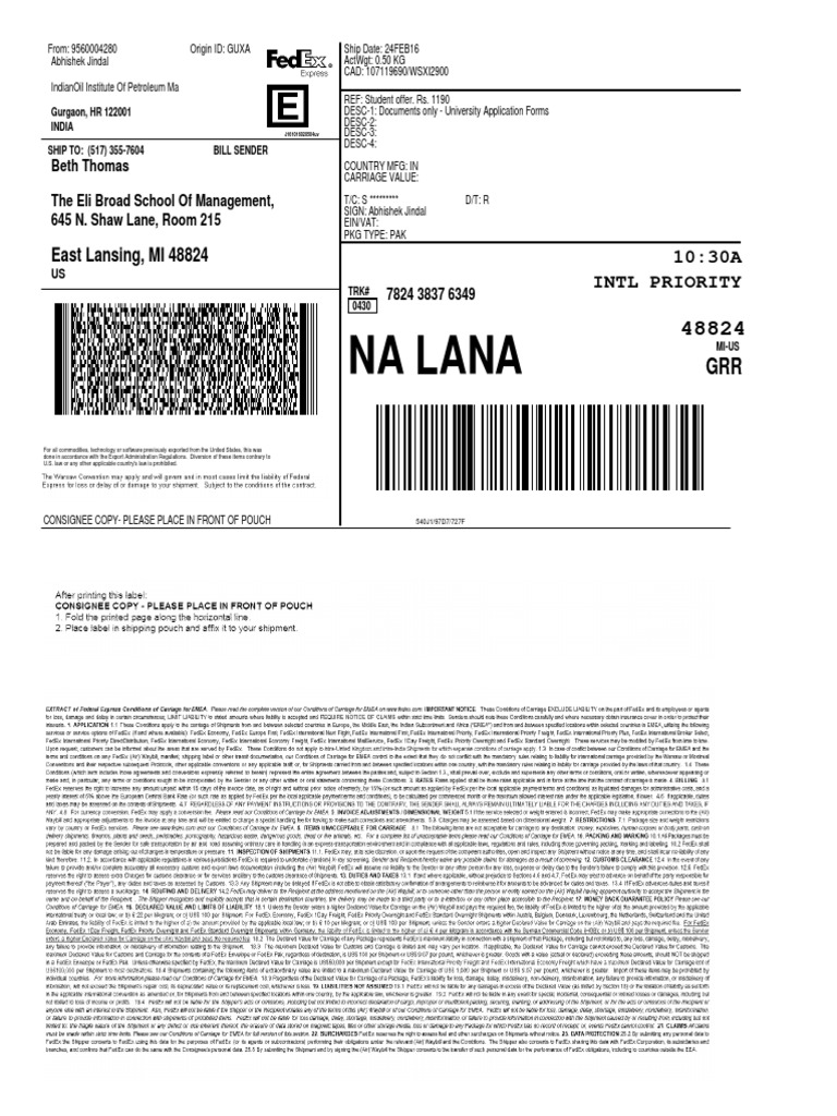 FedEx | Commercial Item Transport And Distribution | Global Business ...