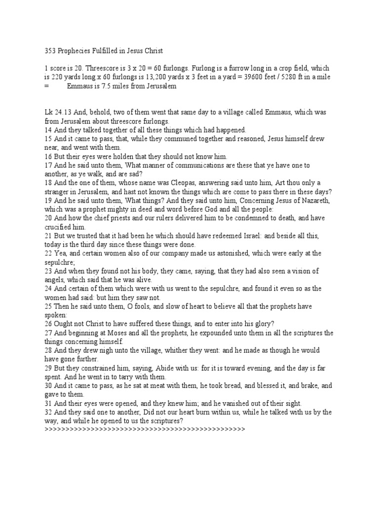 353 Prophecies Fulfilled in Jesus Christ | Eternal Life (Christianity ...