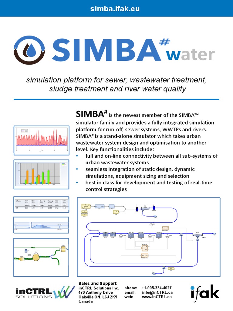 Simba: Simulation Platform For Sewer, Wastewater Treatment, Sludge ...