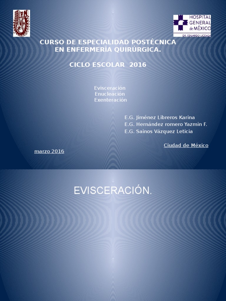 ENUCLEACION | PDF | Cirugía | Ojo humano