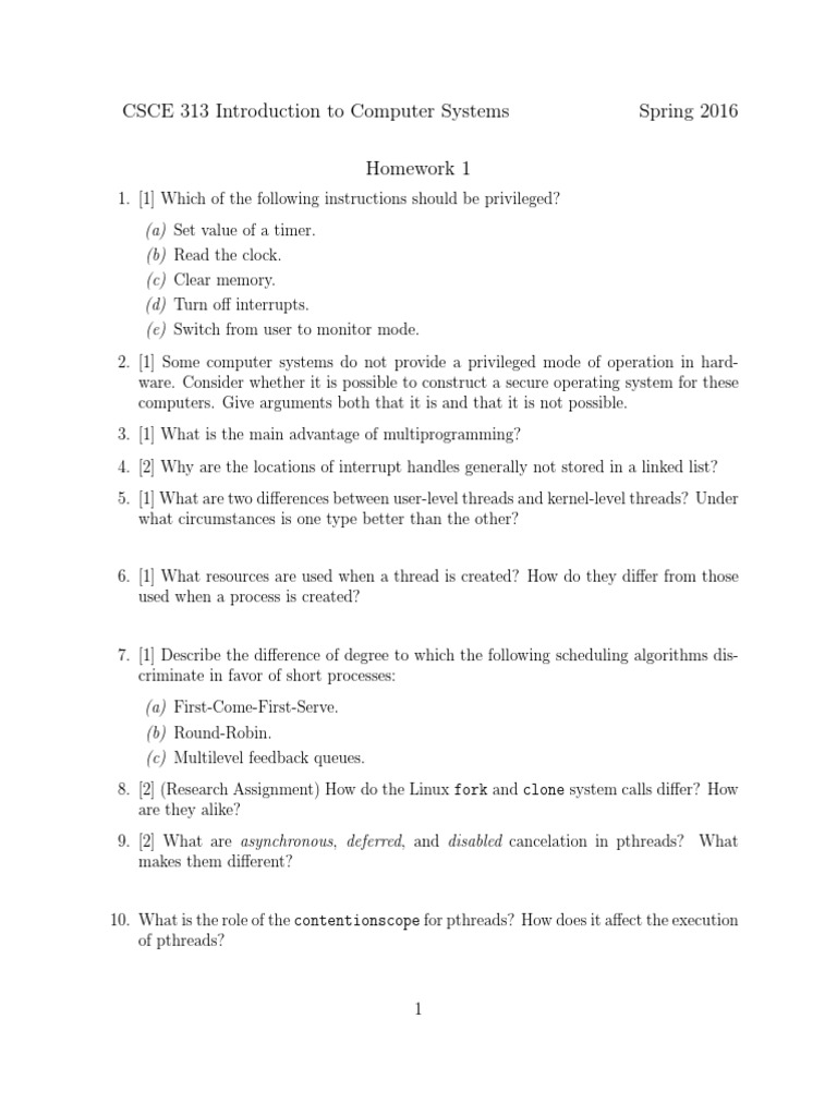 Homework | PDF | Computers