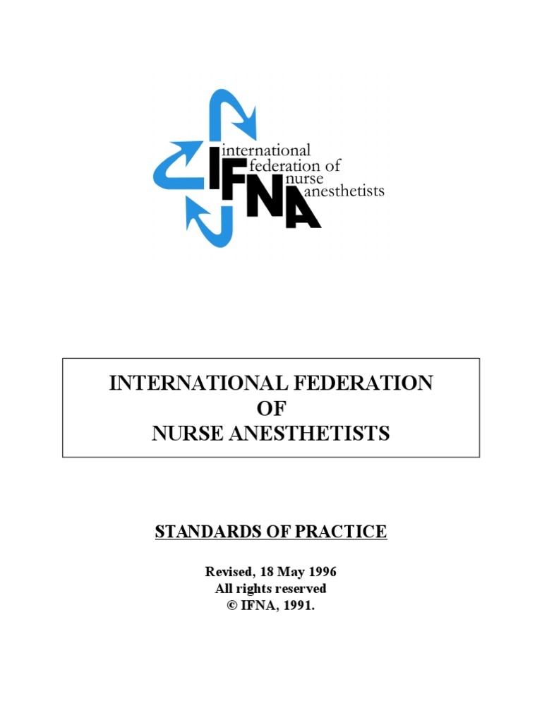 International Federation OF Nurse Anesthetists | PDF | Anesthesiologist ...