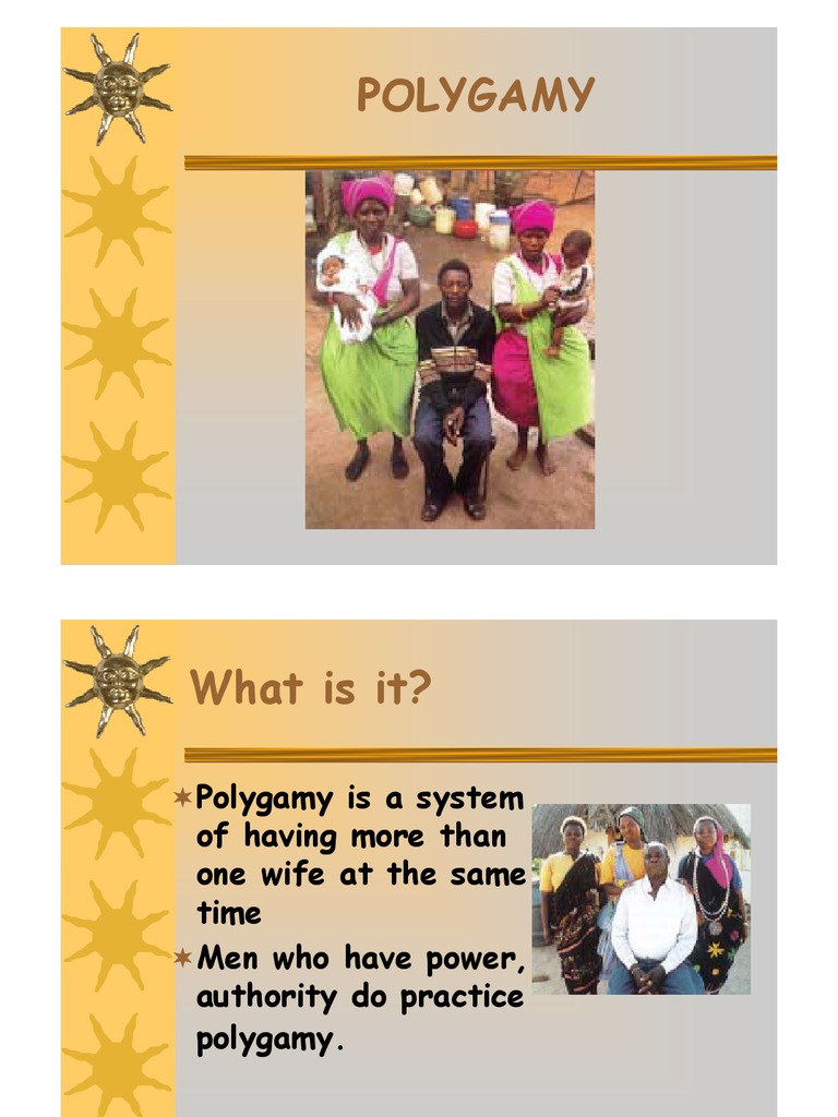 Presentation Pdf Polygamy Wife