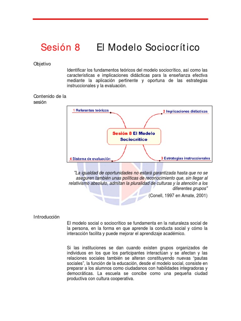 Modelo Sociocritico | PDF | Democracia | Ideologías políticas