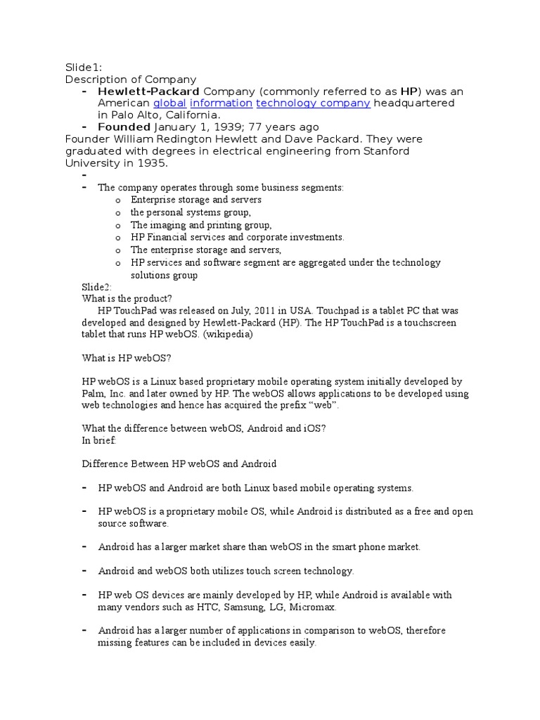 Review HP Touchpad | PDF | Hewlett Packard | Android (Operating System)