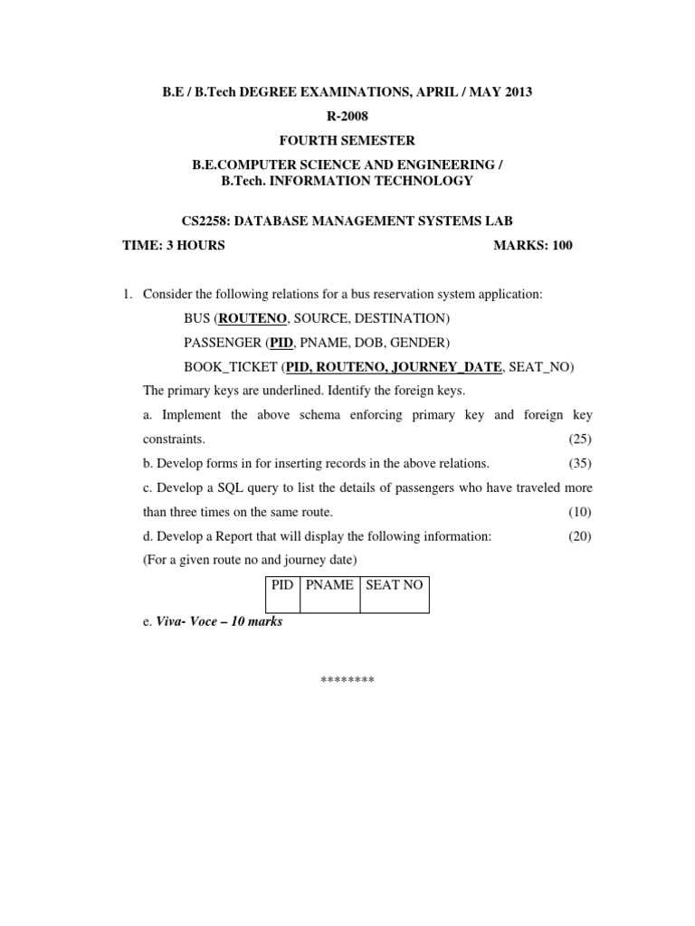 CS2258 Set2 | PDF | Sql | Relational Model