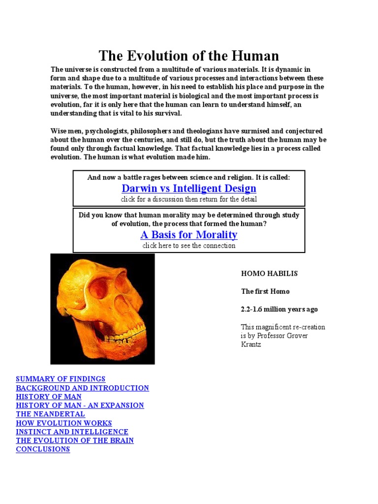 The Evolution of The Human | PDF | Homo | Mutation