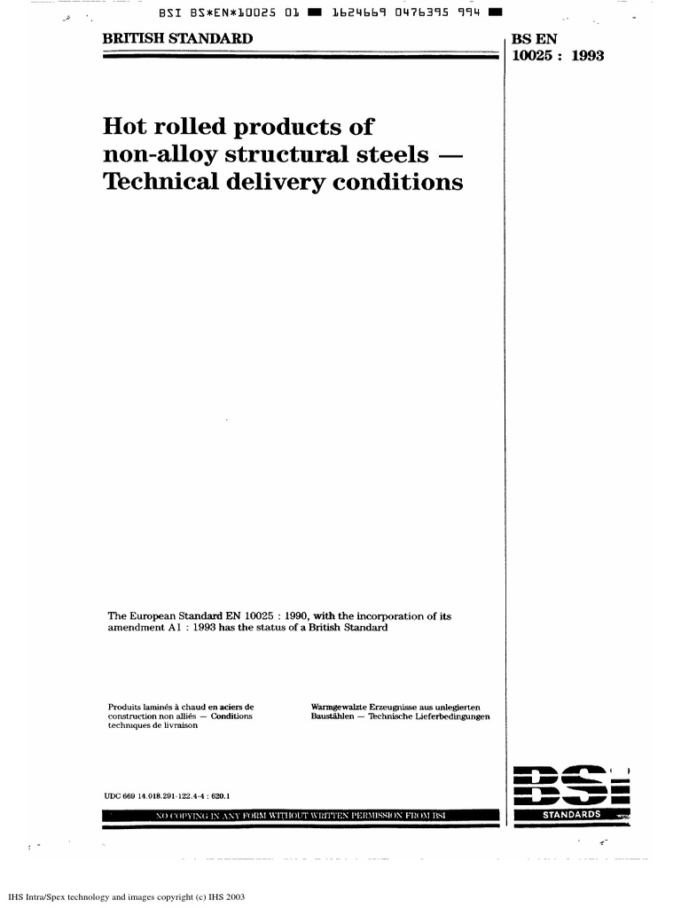 BS en 10025 | PDF | Computers