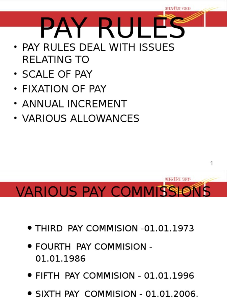 Pay Rules | PDF | Government | Business