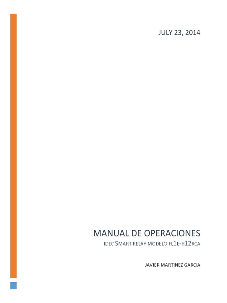 Manual Smart Relay IDEC | PDF | Puerta lógica | Tecnología digital