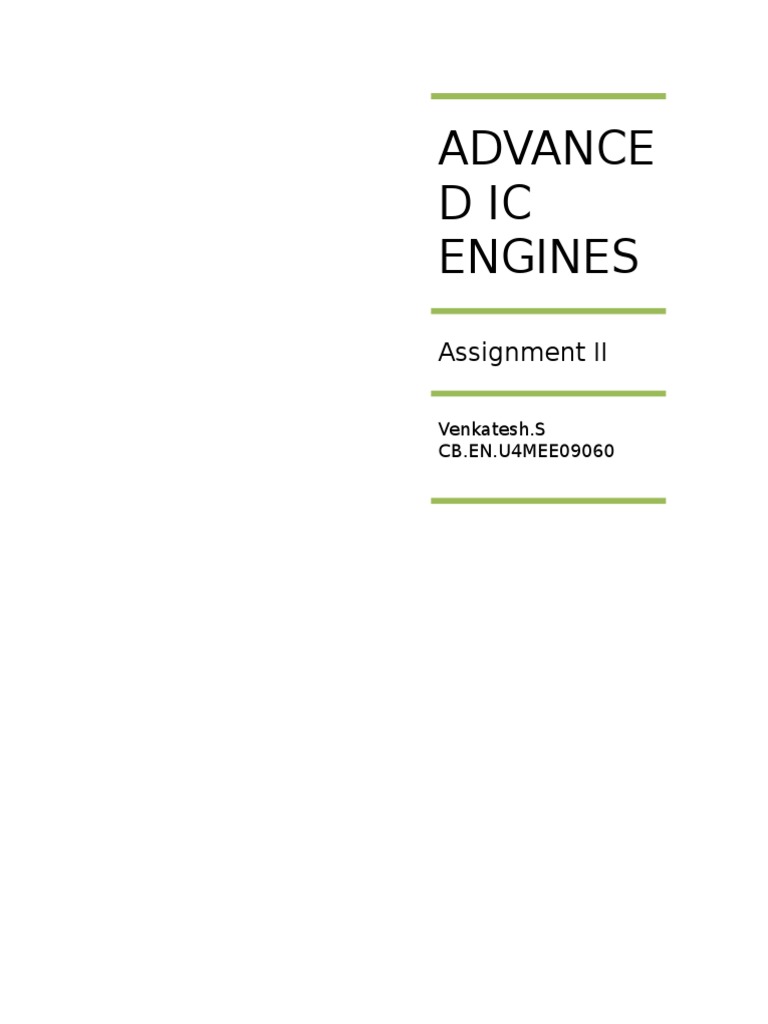 Advanced Ic Engines | Download Free PDF | Internal Combustion Engine ...