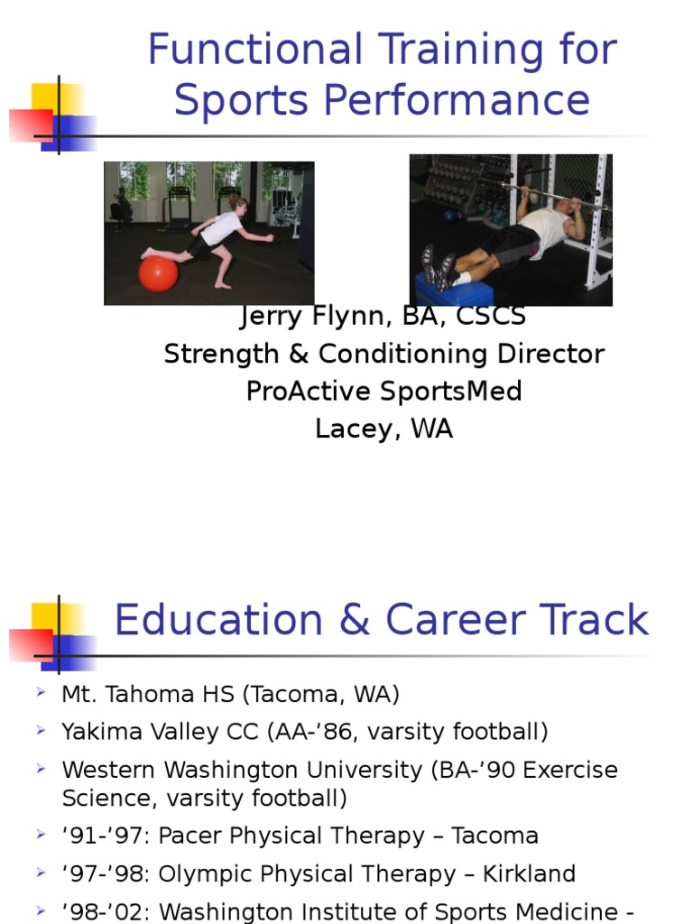 Functional Training For Sports Performance | PDF | Anatomical Terms Of ...