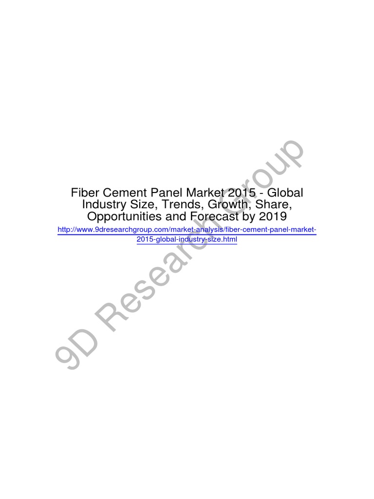 9d Research Group Pdf Market Analysis Cement