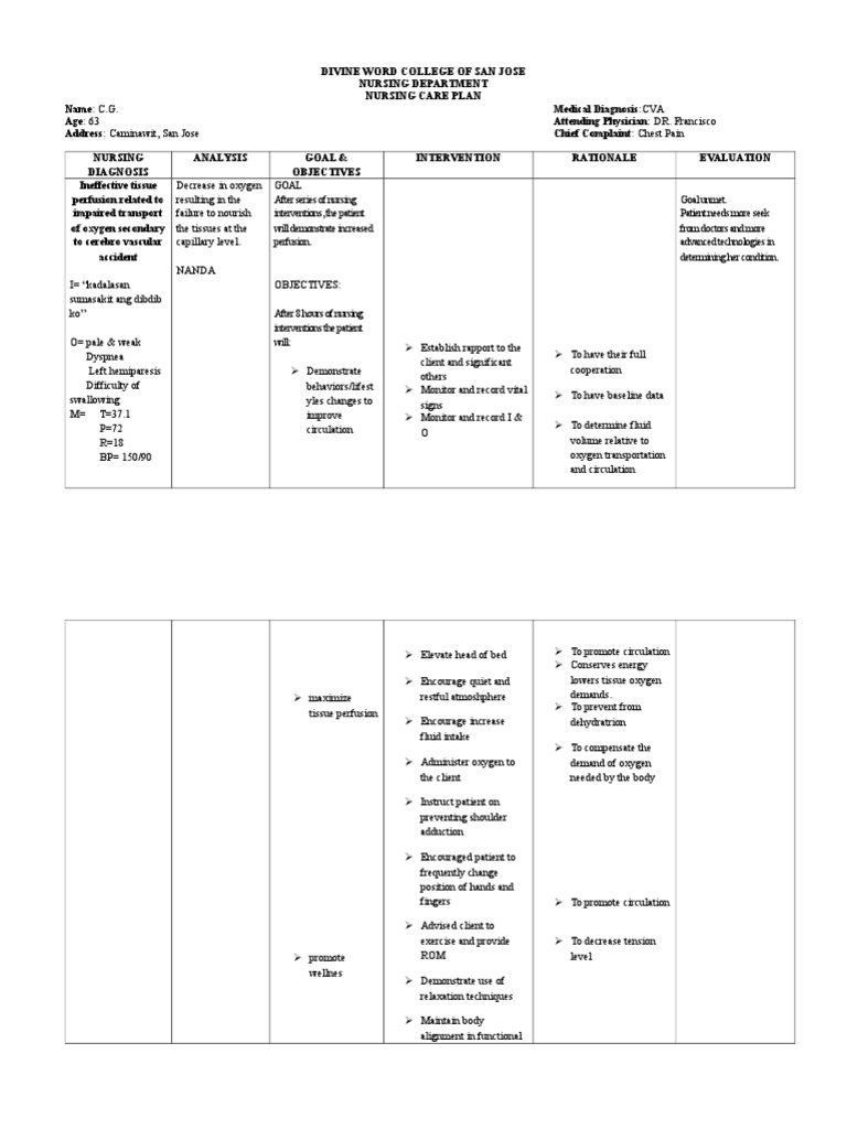NCP Ischemic Stroke | PDF
