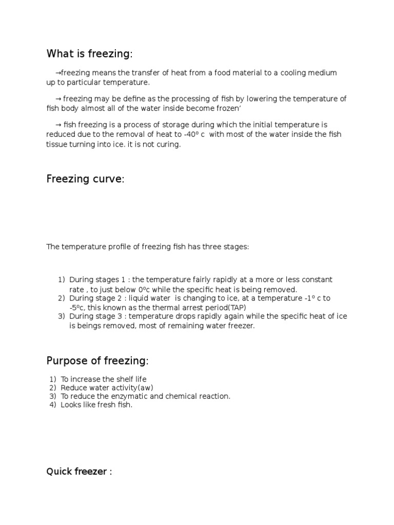 What Is Freezing | PDF | Freezing | Refrigerator