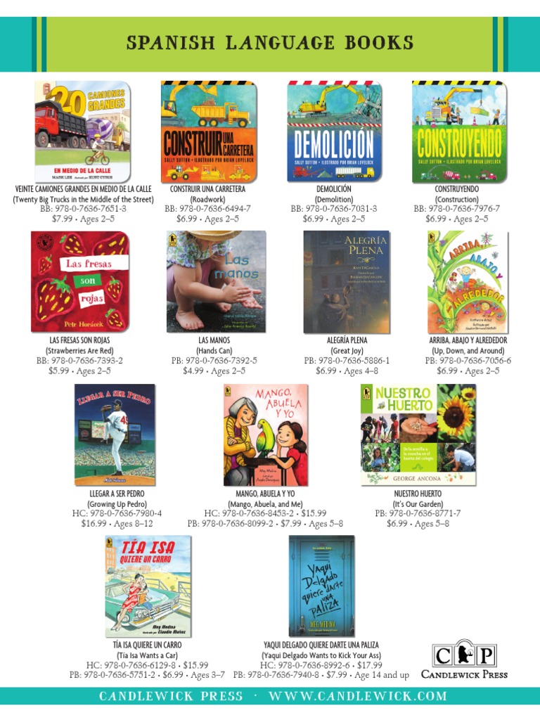 Spanish Language Titles From Candlewick Press | PDF