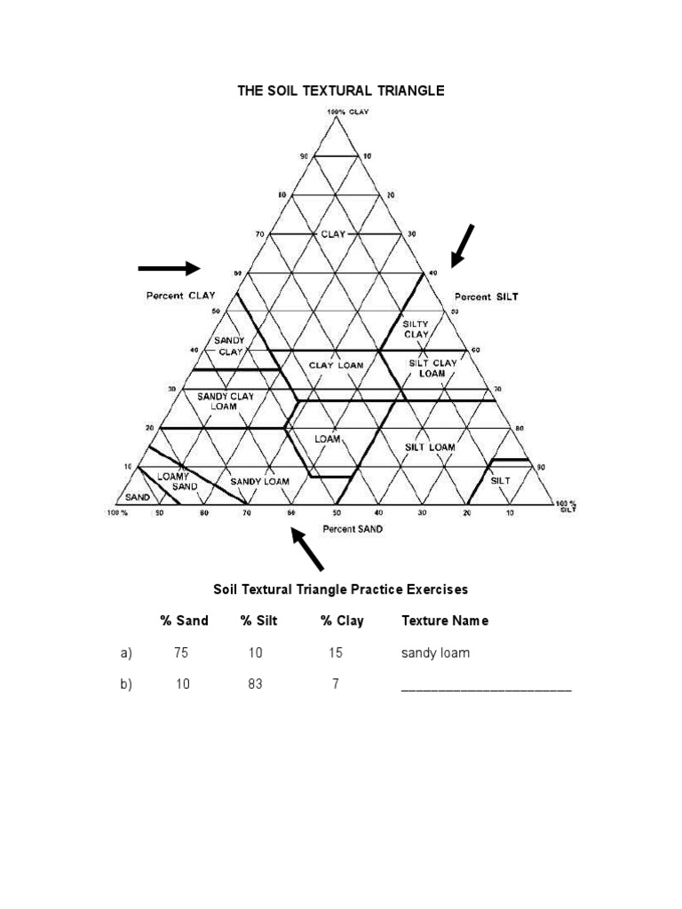 Test Texture Triangle Worksheet | PDF | Environmental Design | Land ...