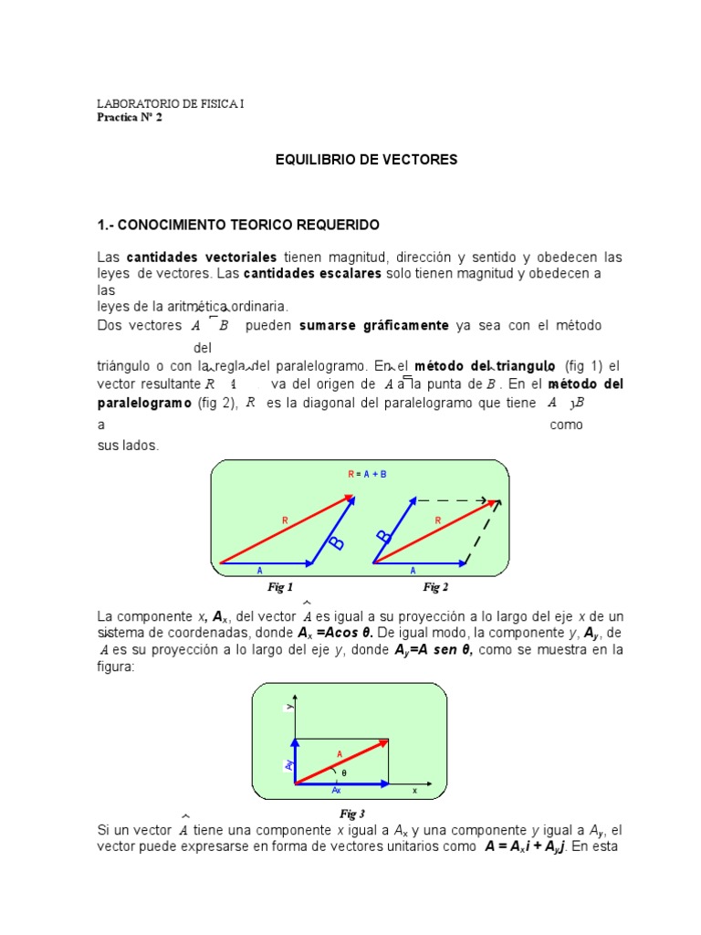 003 Equilibrio Vectores | Descargar gratis PDF | Vector Euclidiano | Álgebra