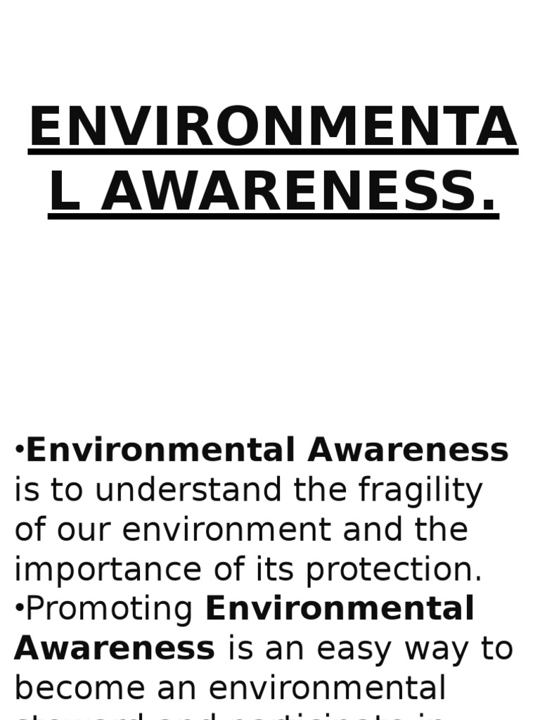 Promoting Environmental Awareness Strategies | PDF | Social Science ...