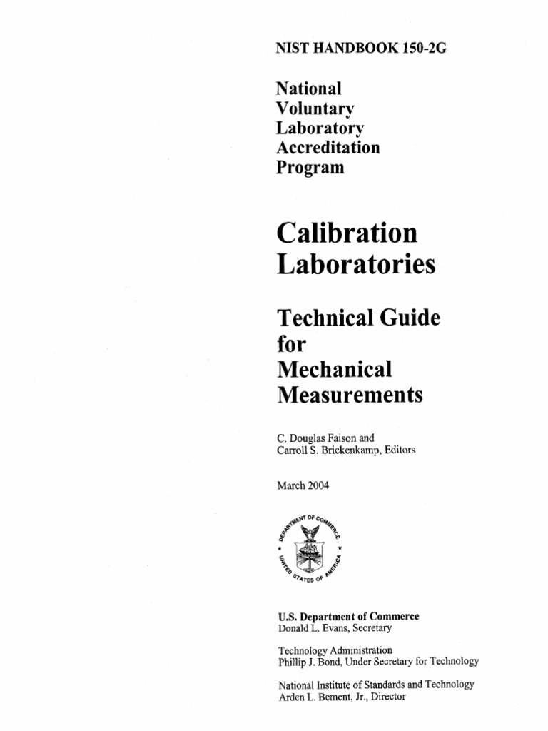 NIST Handbook 150-2G | PDF | National Institute Of Standards And ...