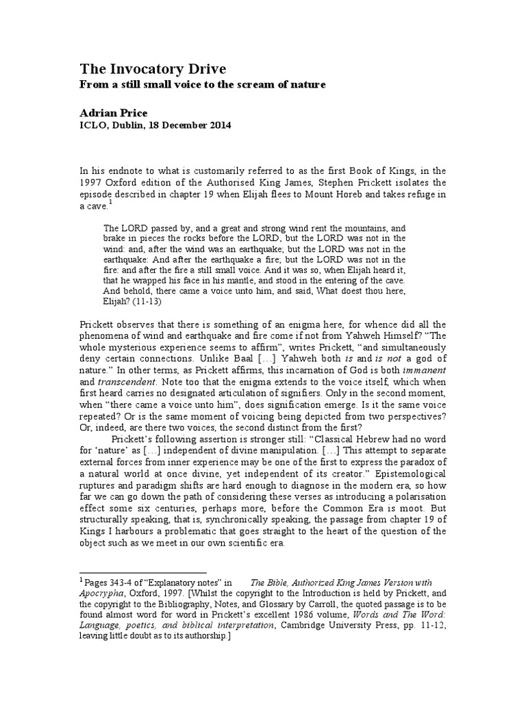 The Invocatory Drive | PDF | Critique Of Pure Reason | Jacques Lacan