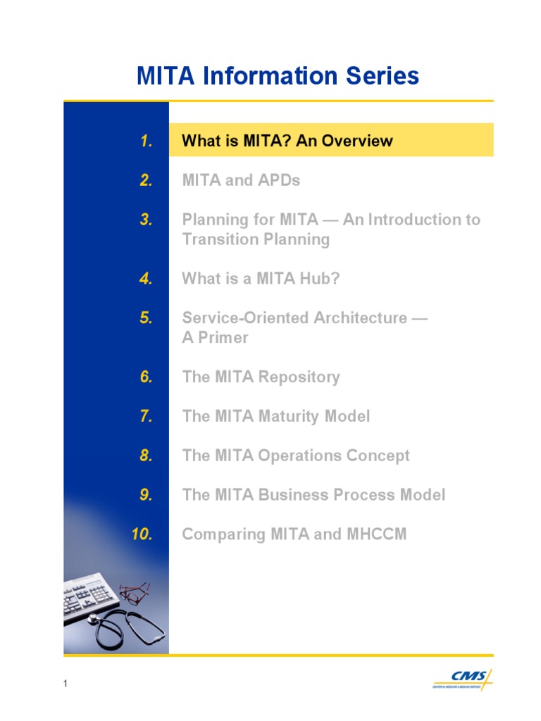 MITA_Overview.pdf | Service Oriented Architecture | Business Process