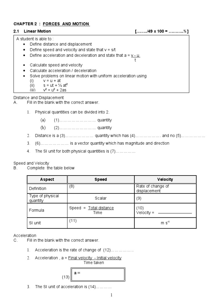 Physics Module F4 (Force and Motion 1) | PDF | Acceleration | Collision