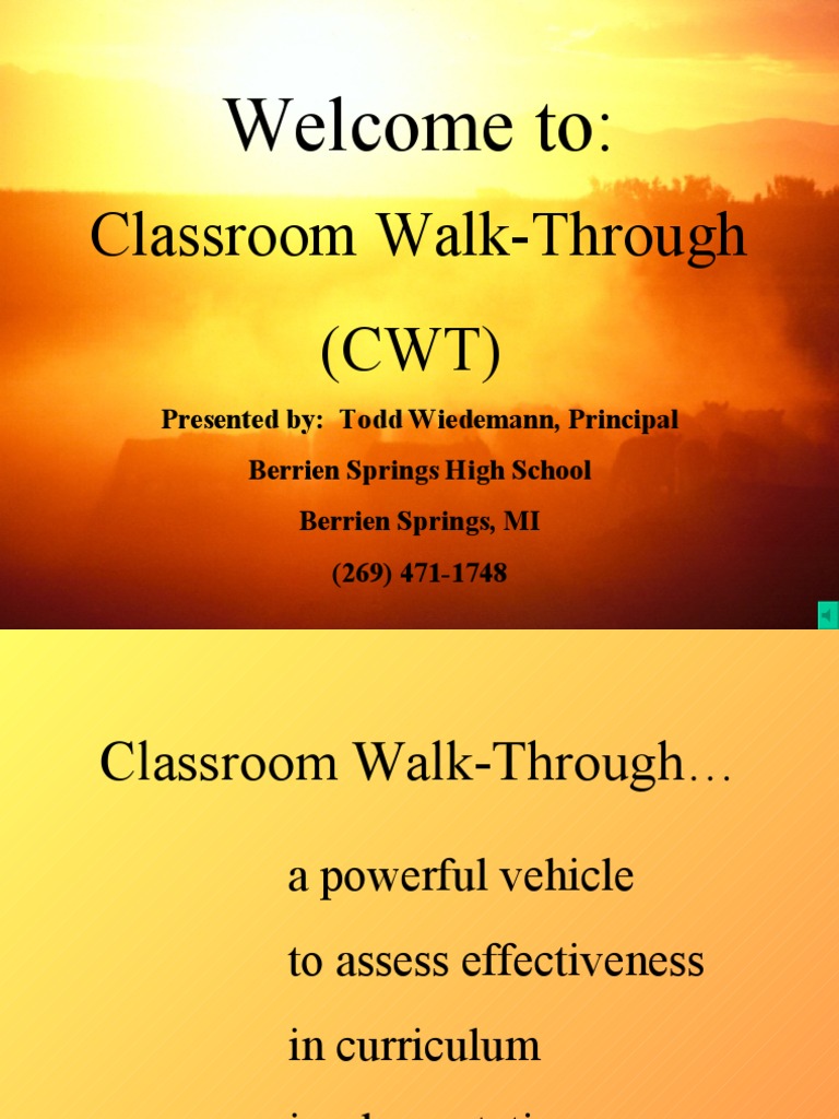 Profesionalisme Guru - Classroom Walk Through | PDF | Reflective ...
