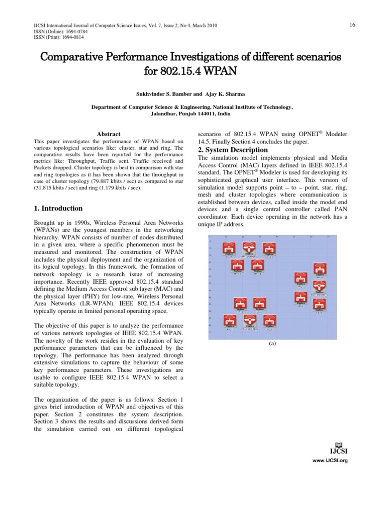 Comparative Performance Investigations of Different Scenarios For 802. ...