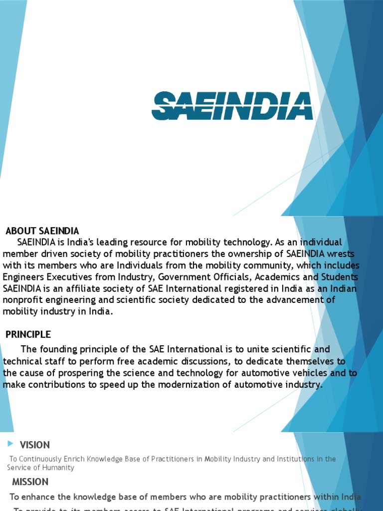 Sae India | PDF | Engineering | Industries