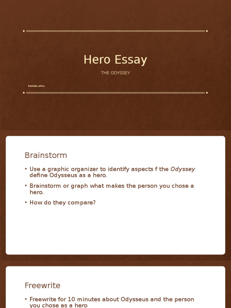 Hero Essay | PDF