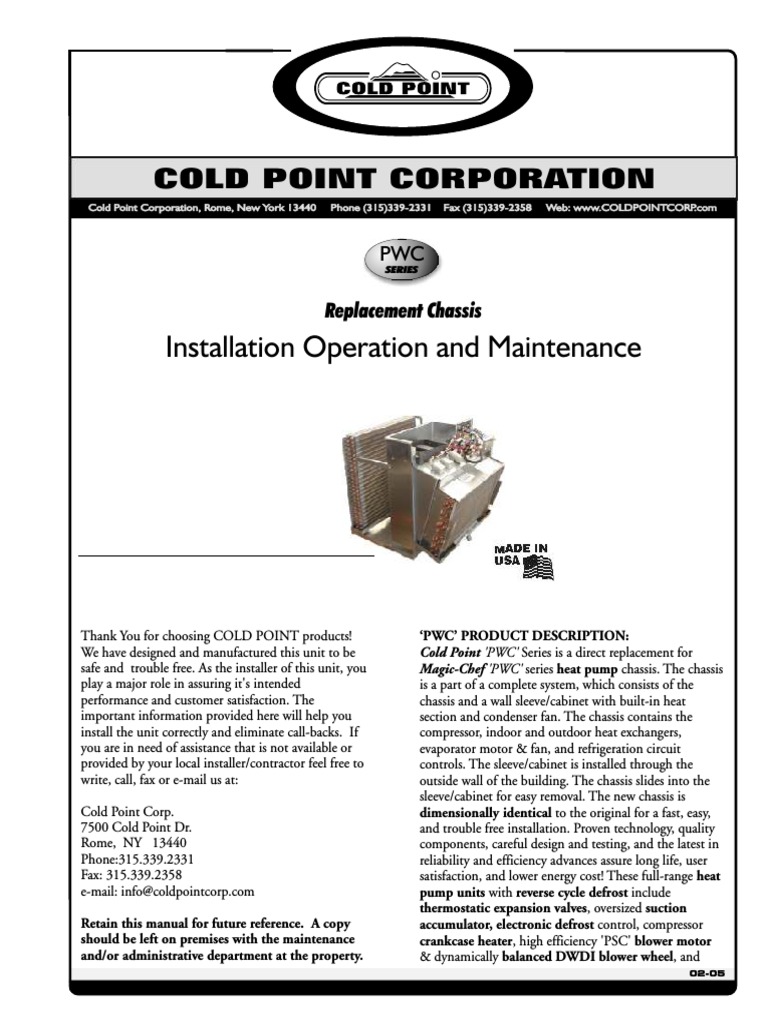 Manual Cold Point | PDF | Thermostat | Heat Pump