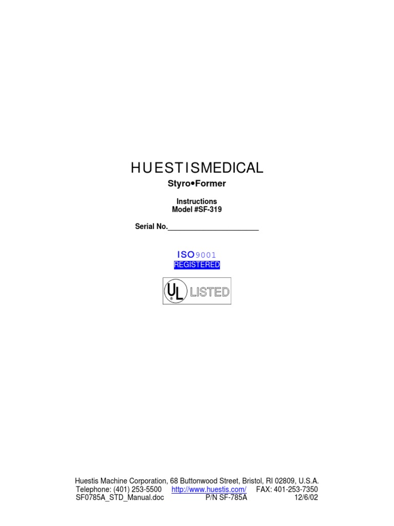 Huestis Machine Electrical Testing Guide | PDF | Screw | Electrical ...