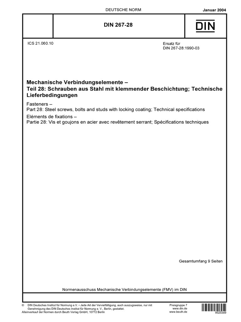 Din 267-28 - 2004-01 | PDF