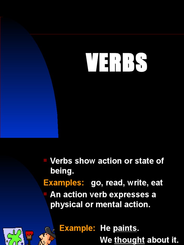 VERBS Action, Linking, Helping, Transitive, Intransitive | PDF | Verb ...