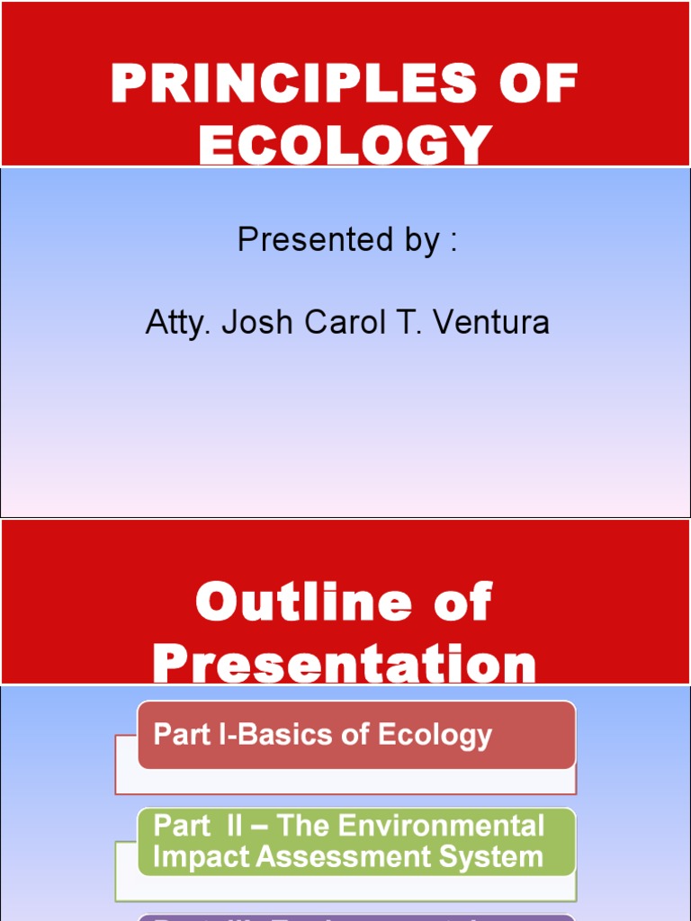 4) Principles of Ecology | PDF | Environmental Impact Assessment | Ecology