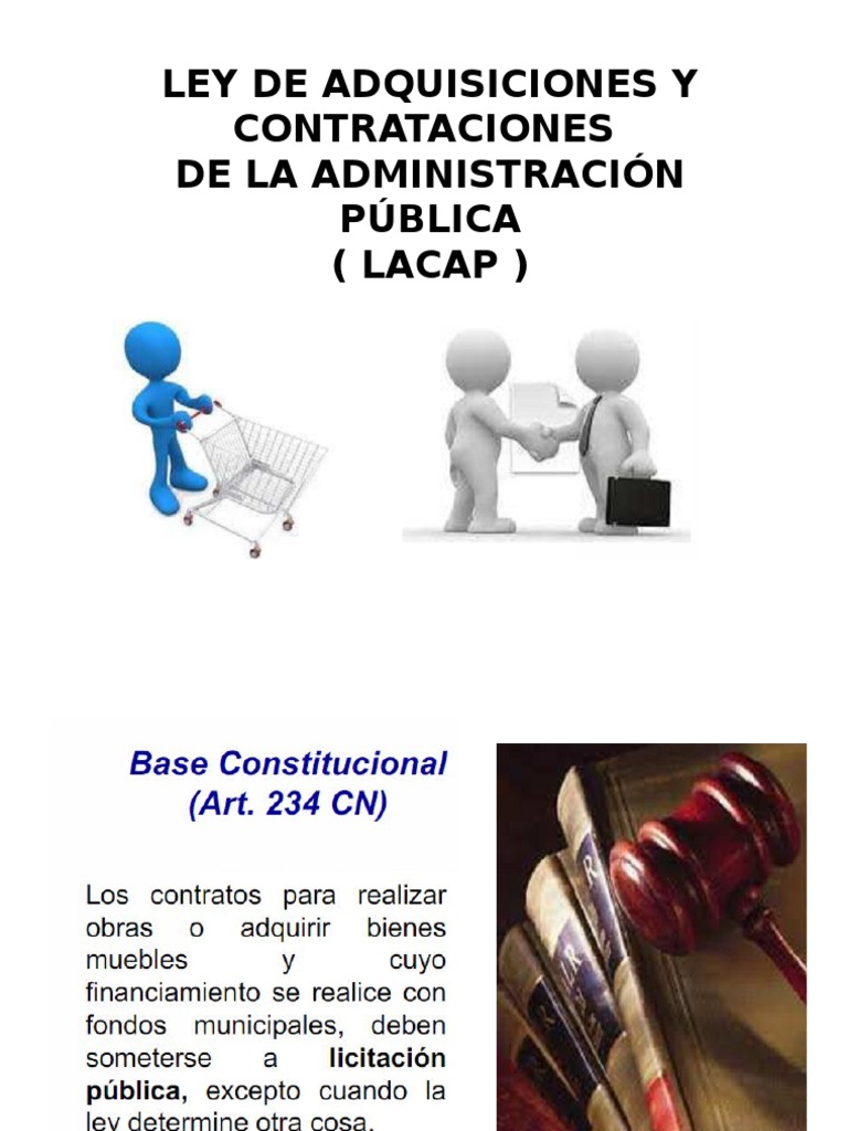 Ley de Adquisiciones y Contrataciones de La Administración Pública ...
