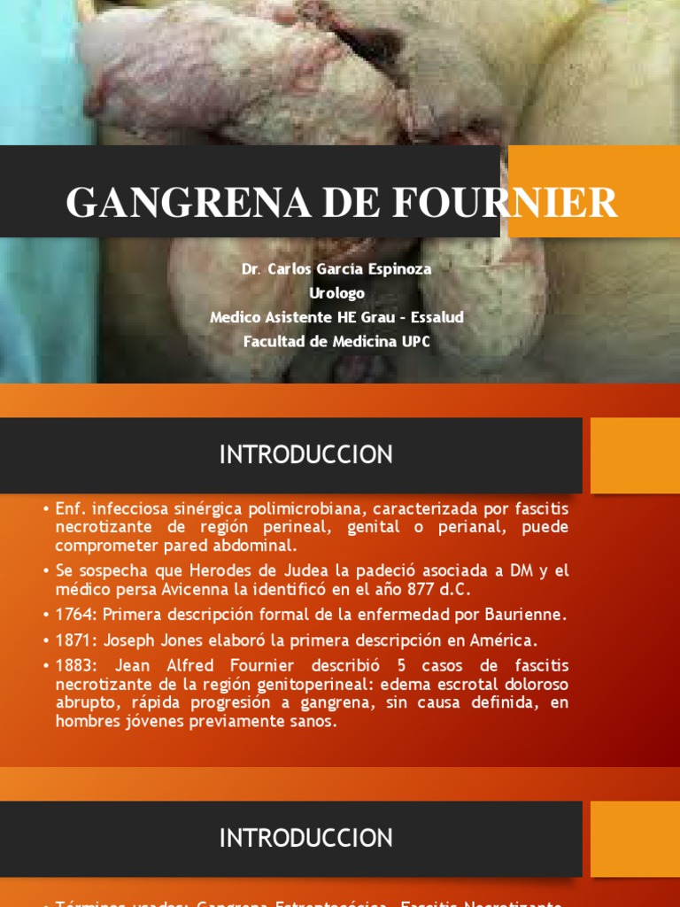 Gangrena de Fournier: Causas y Tratamiento | PDF | Epidemiología ...