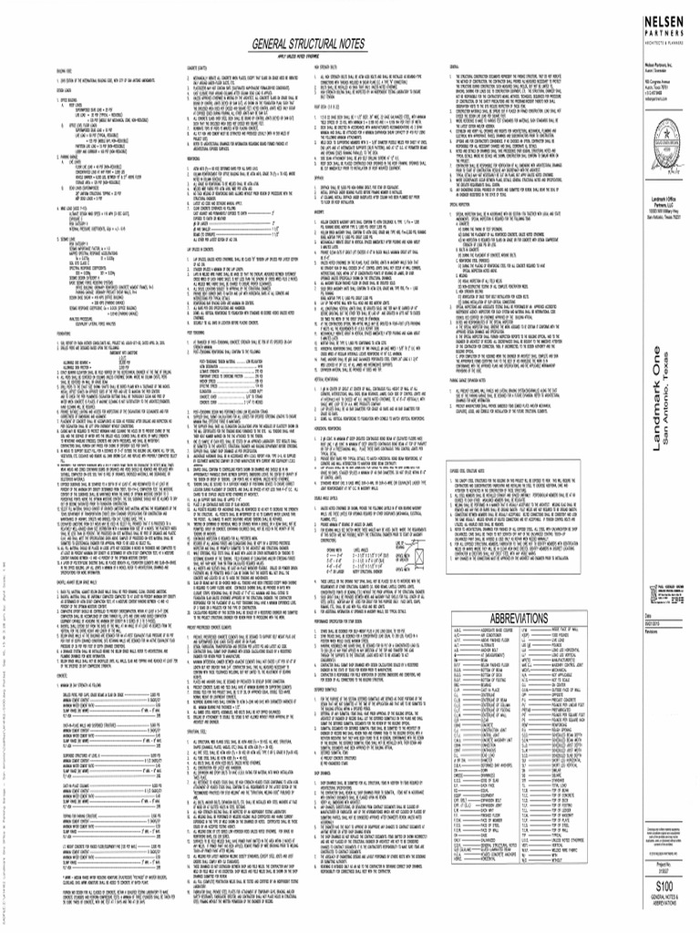 Structural General Notes | PDF